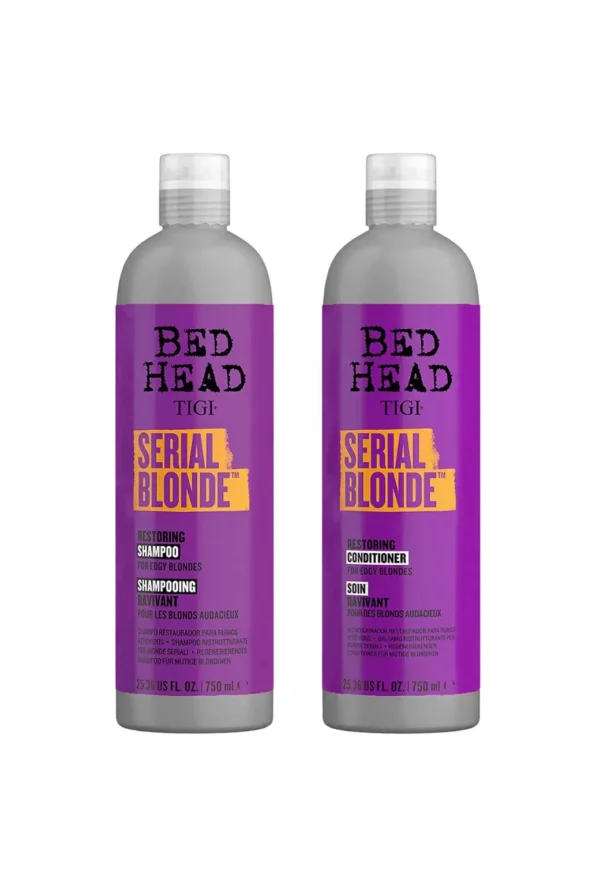 Serial Blonde Dúo 750ml Shampoo Acondicionador Tigi Bed Head Beauty Boss